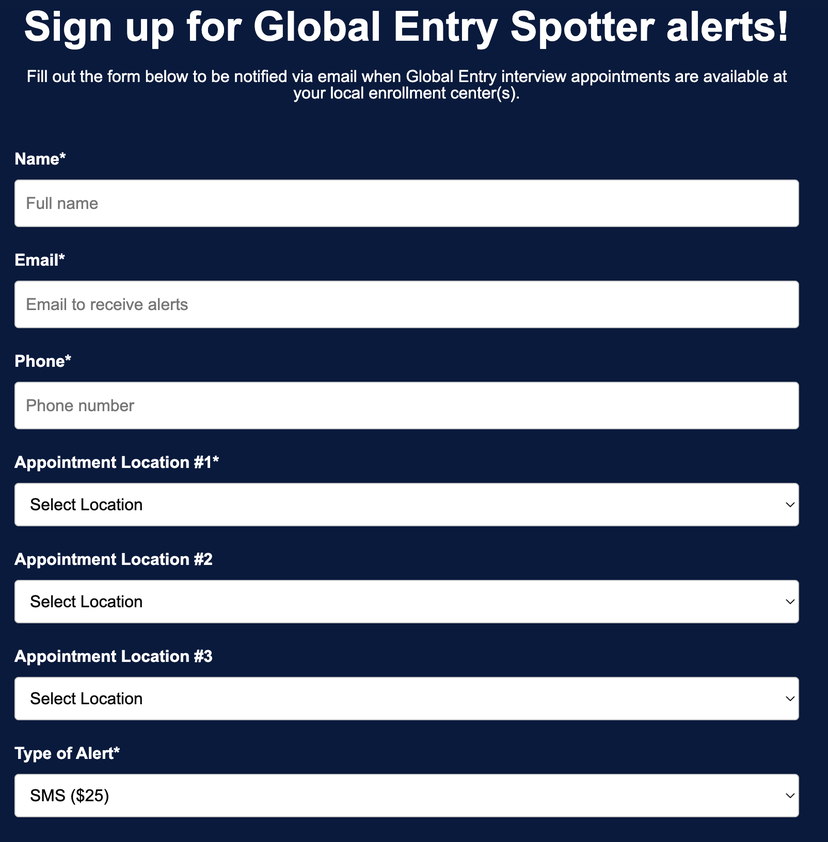 This service can help you find Global Entry appointments - The Points Guy